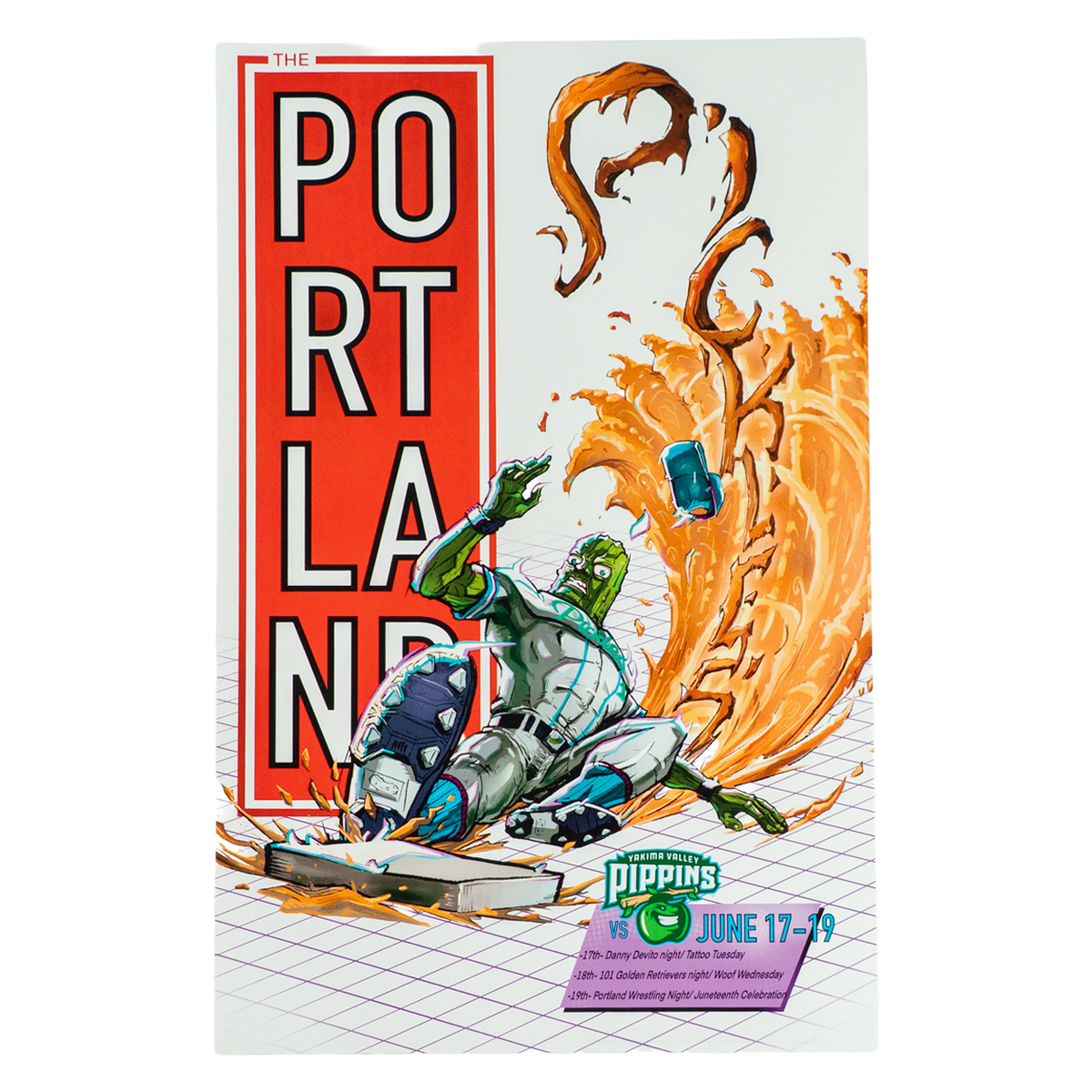 2025 Portland Pickles Artist Series Poster June 17-19 Josh Horn ...