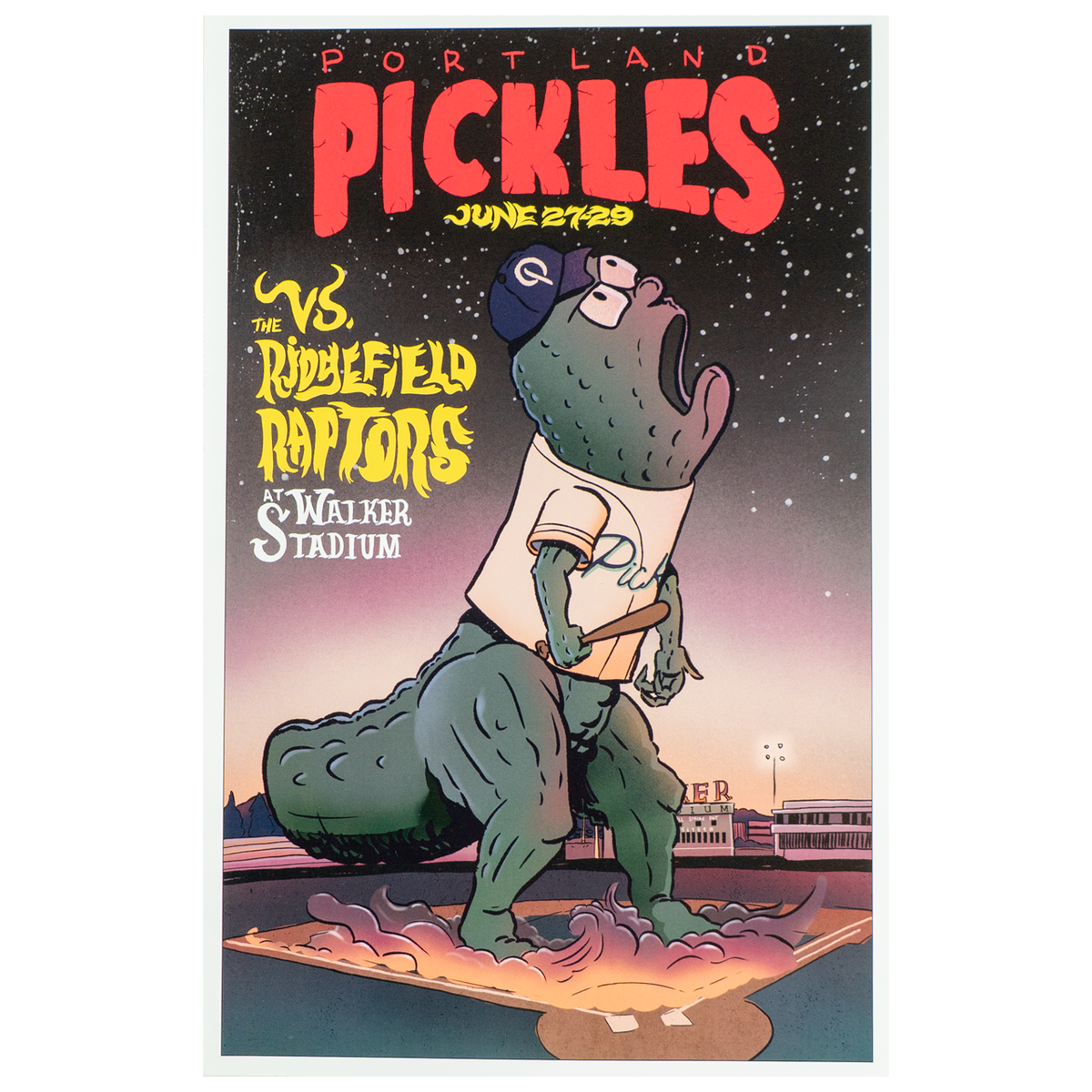 2025 Portland Pickles Artist Series Poster June 27-29 Jonah Rose ...