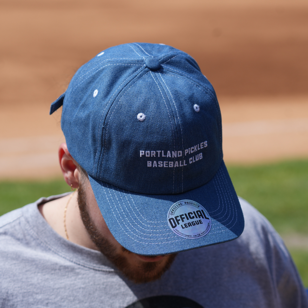 Official League x Portland Pickles Denim Dad Hat – Portland Pickles ...